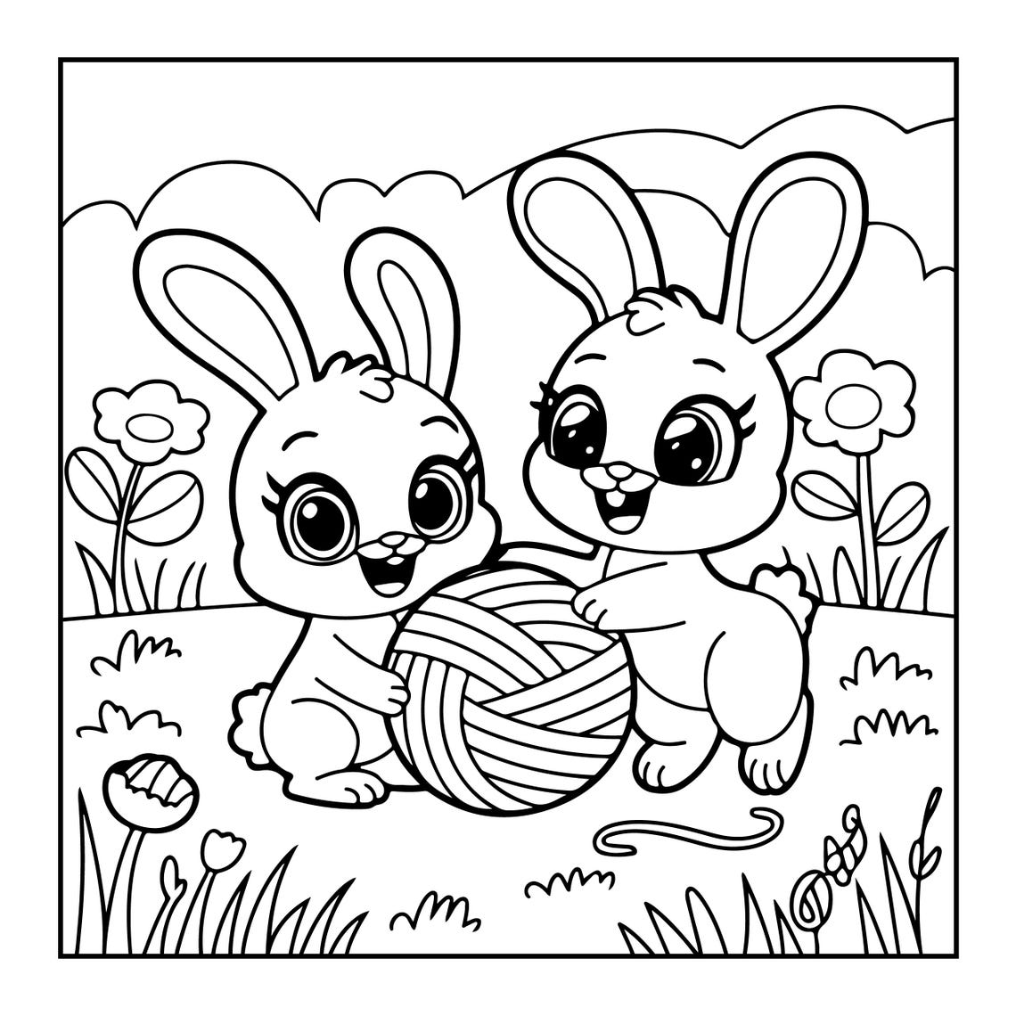 Cute Easter Coloring Book for Kids: Fun & Creative Springtime Activity ...