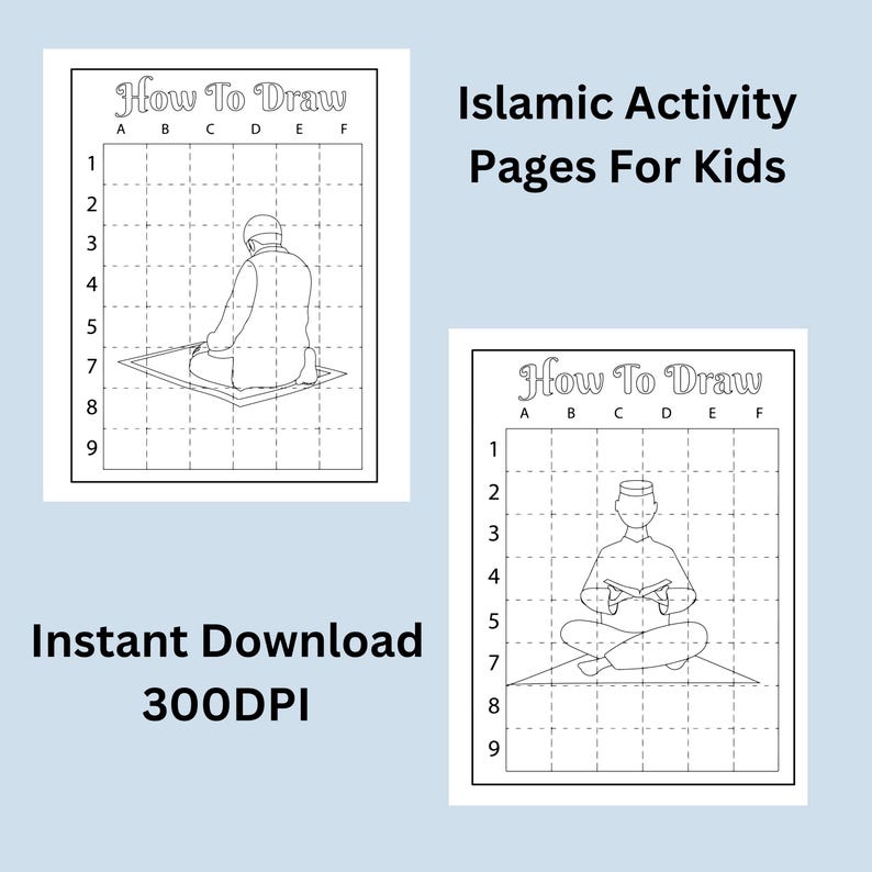 Islamic Activity Pages for Kids Little Muslims' Playbook Fun Islamic ...