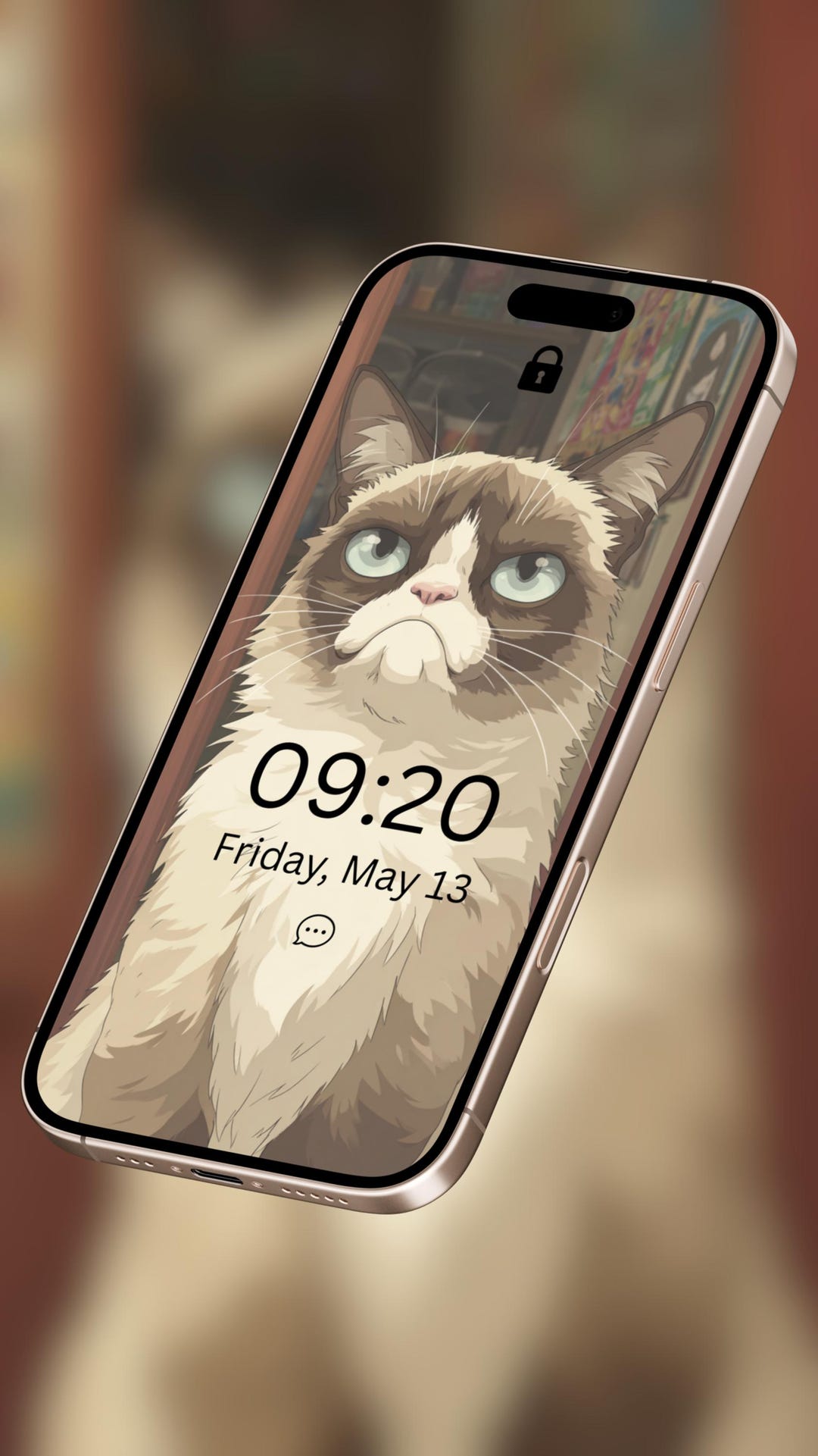 3 Wallpapers Grumpy Anime Cat - Etsy