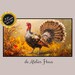 Turkey Frame TV Art Fall Decor Rustic Autumn Scene Harvest Colors ...
