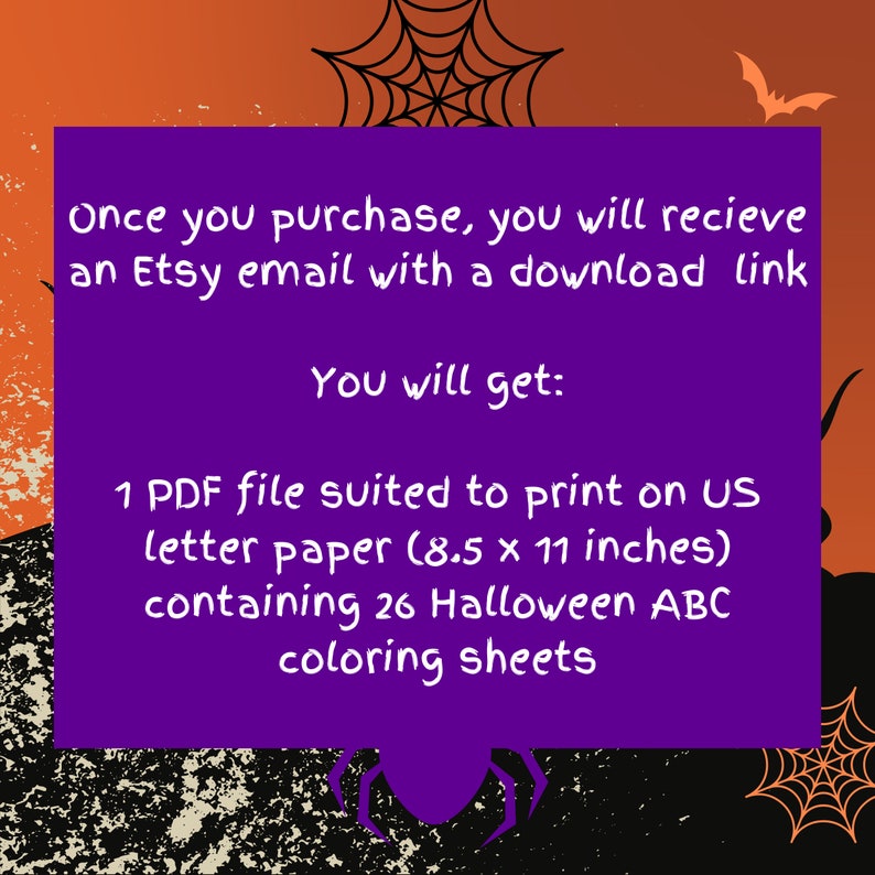 26 Printable ABC Halloween Coloring Book Pages for Children All Ages ...