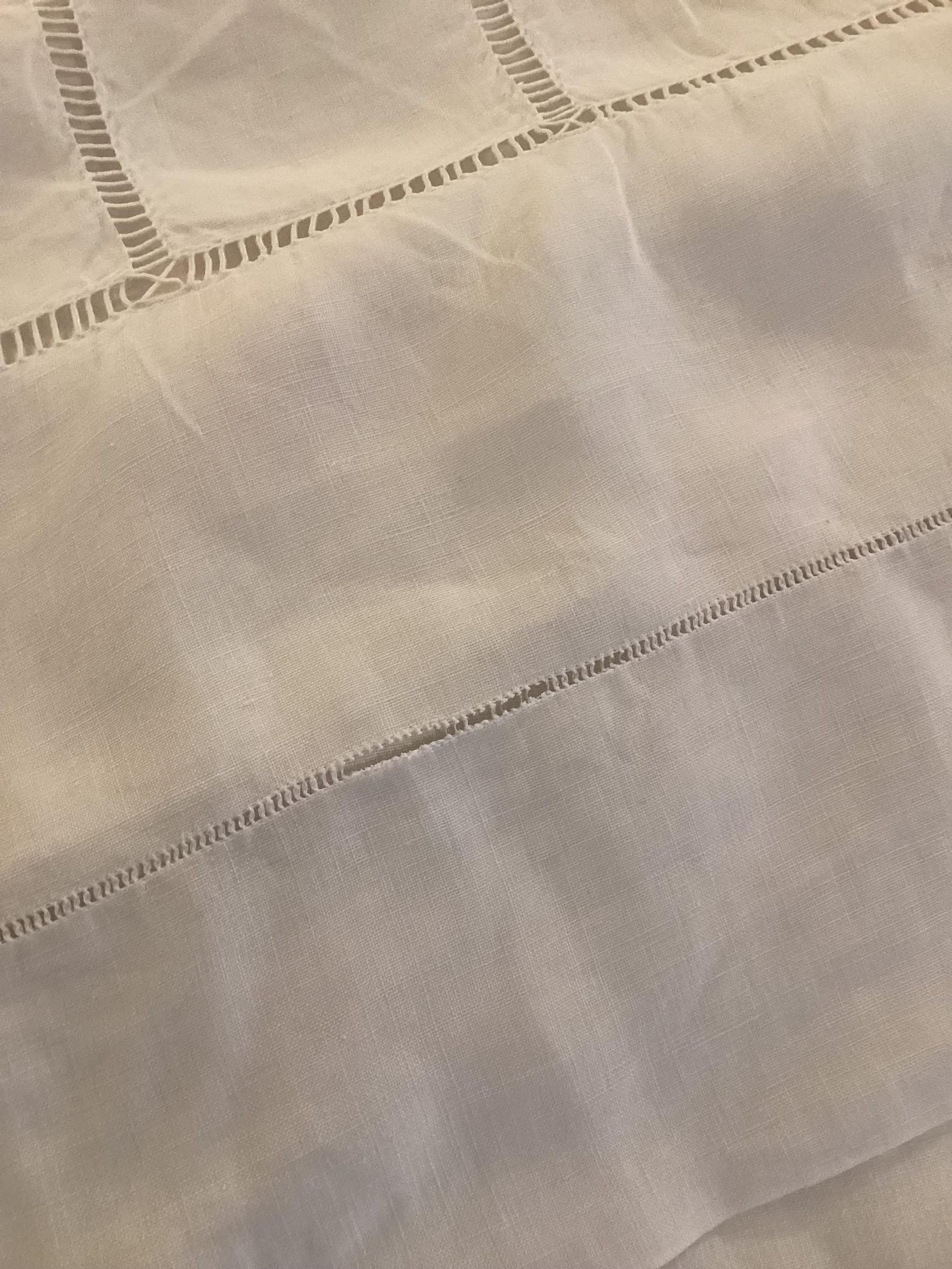 Antique French Linen Top Sheet - Etsy