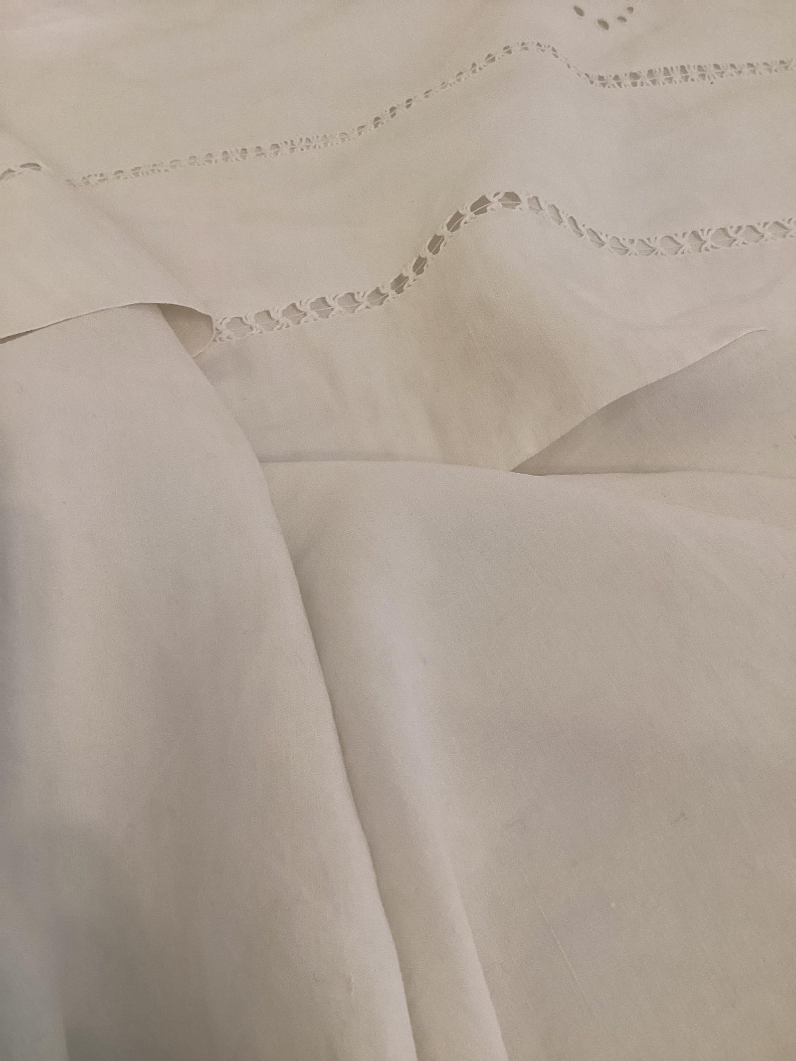 Beautifully Embroidered French Vintage Linen Fil Top Sheet - Etsy