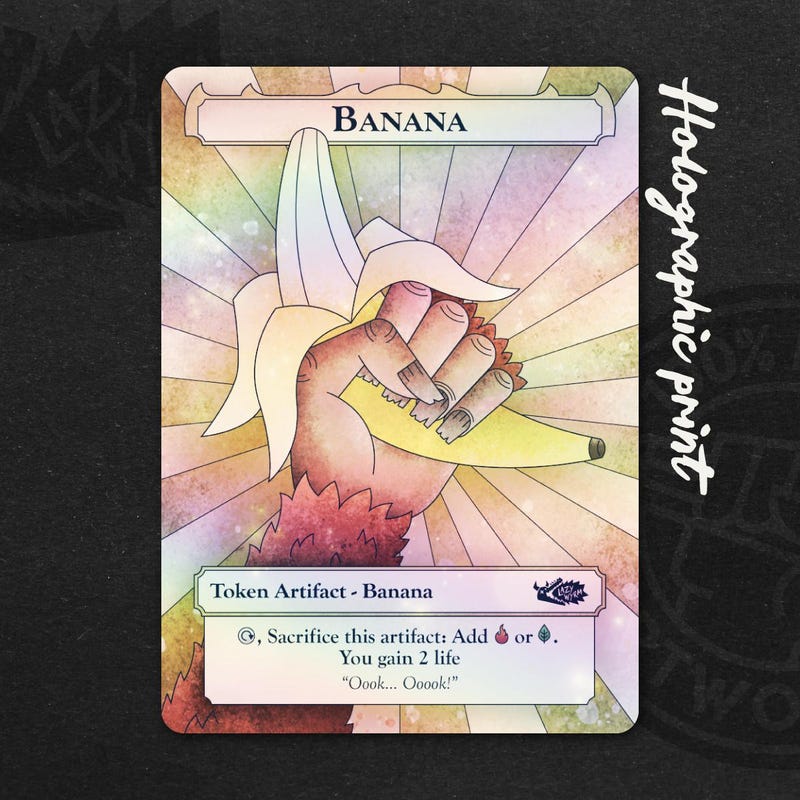Mtg Banana Tokens - Etsy
