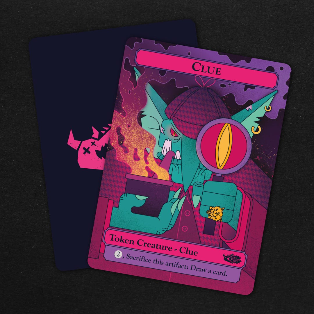 Illustrated Clue Token // Custom MTG Card Ravnica Murders Dnd Commander ...