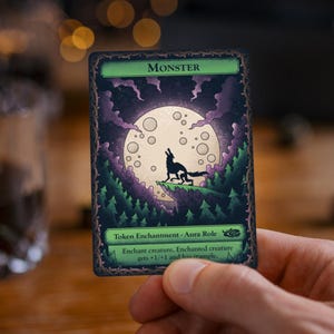 Monster Token // Custom MTG Card - Token Enchantment Aura Role - Wilds ...