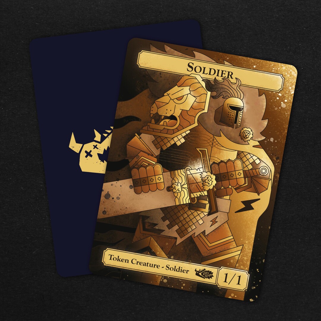 Soldier Token // Custom Altered Magic the Gathering MTG Fantasy Card ...