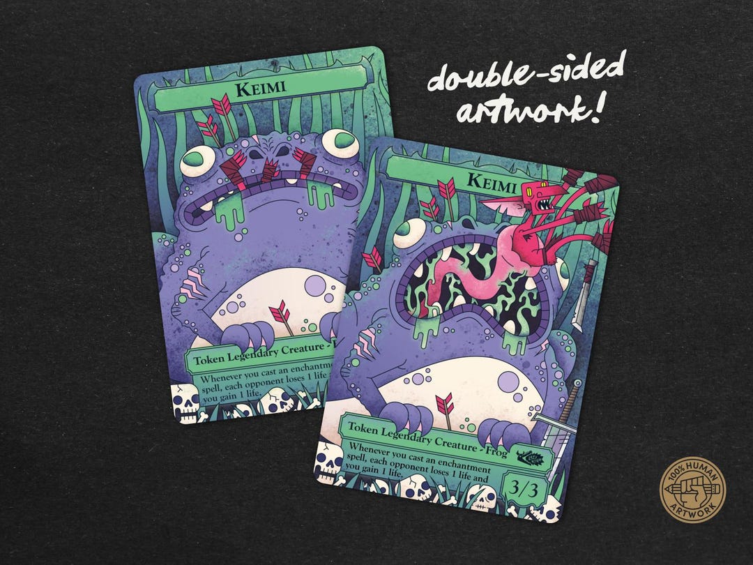 Keimi - Legendary Frog Token // Custom Altered MTG Token Card ...