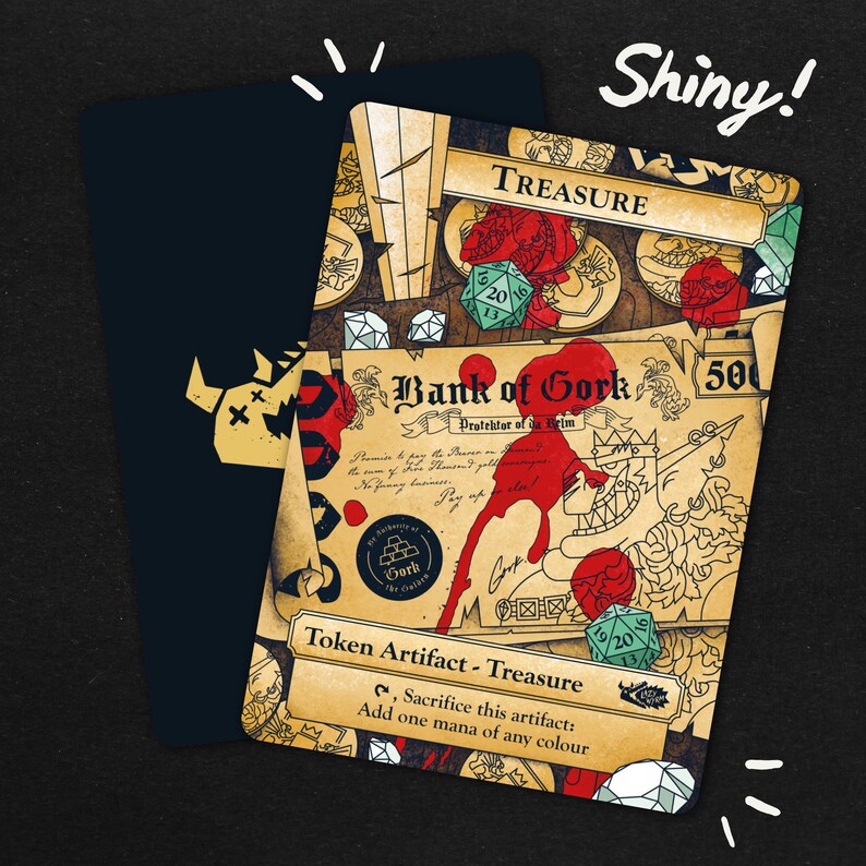 Treasure Token // Custom Altered Magic the Gathering MTG Card / Magda ...