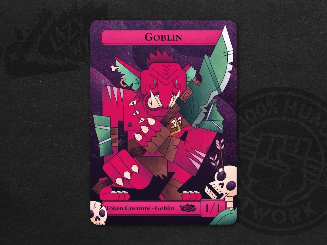 3x Goblin MTG Tokens | Custom Magic the Gathering Card by Lazy Wyrm - Etsy