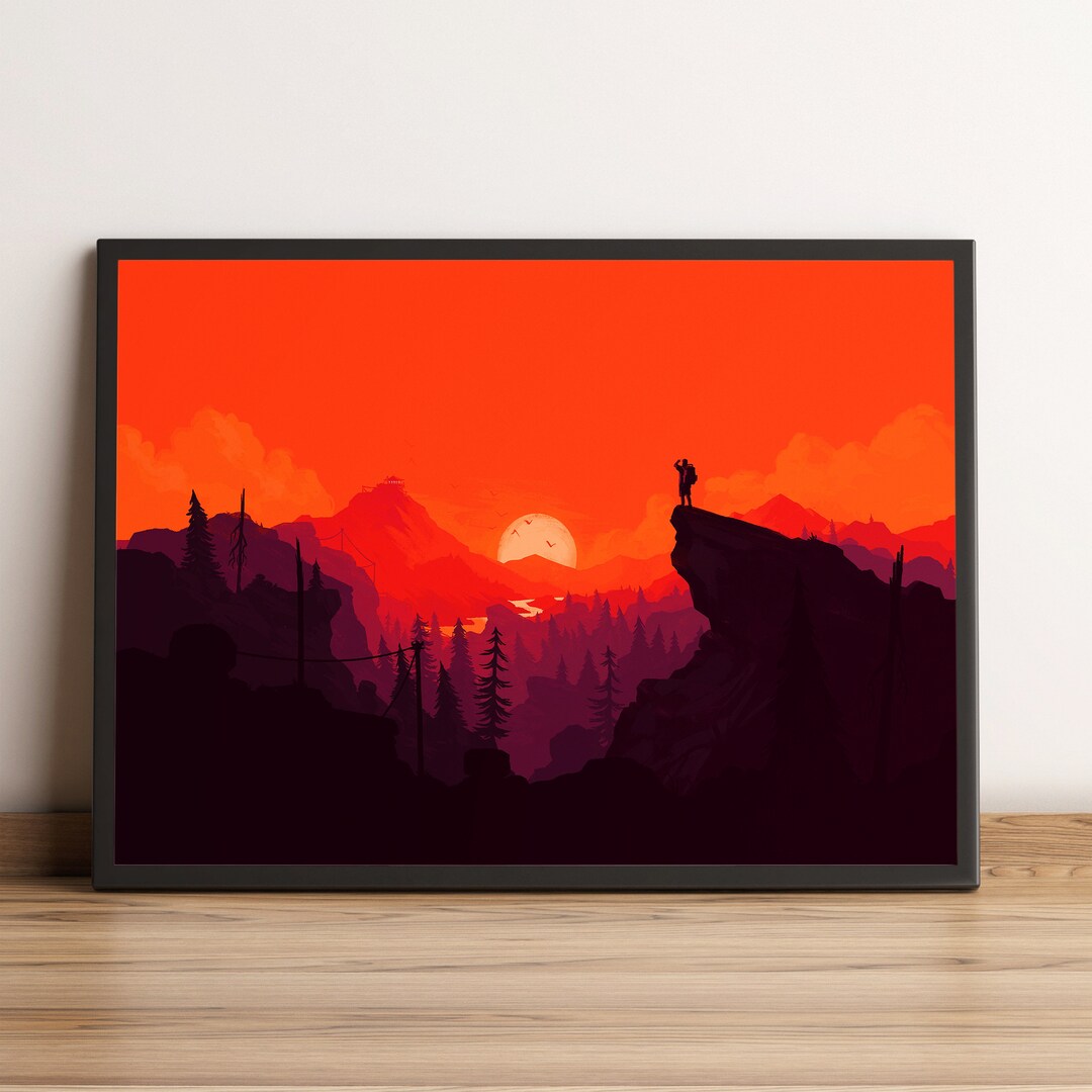 Firewatch Poster Henry M. Wall Art National Forest Print - Etsy