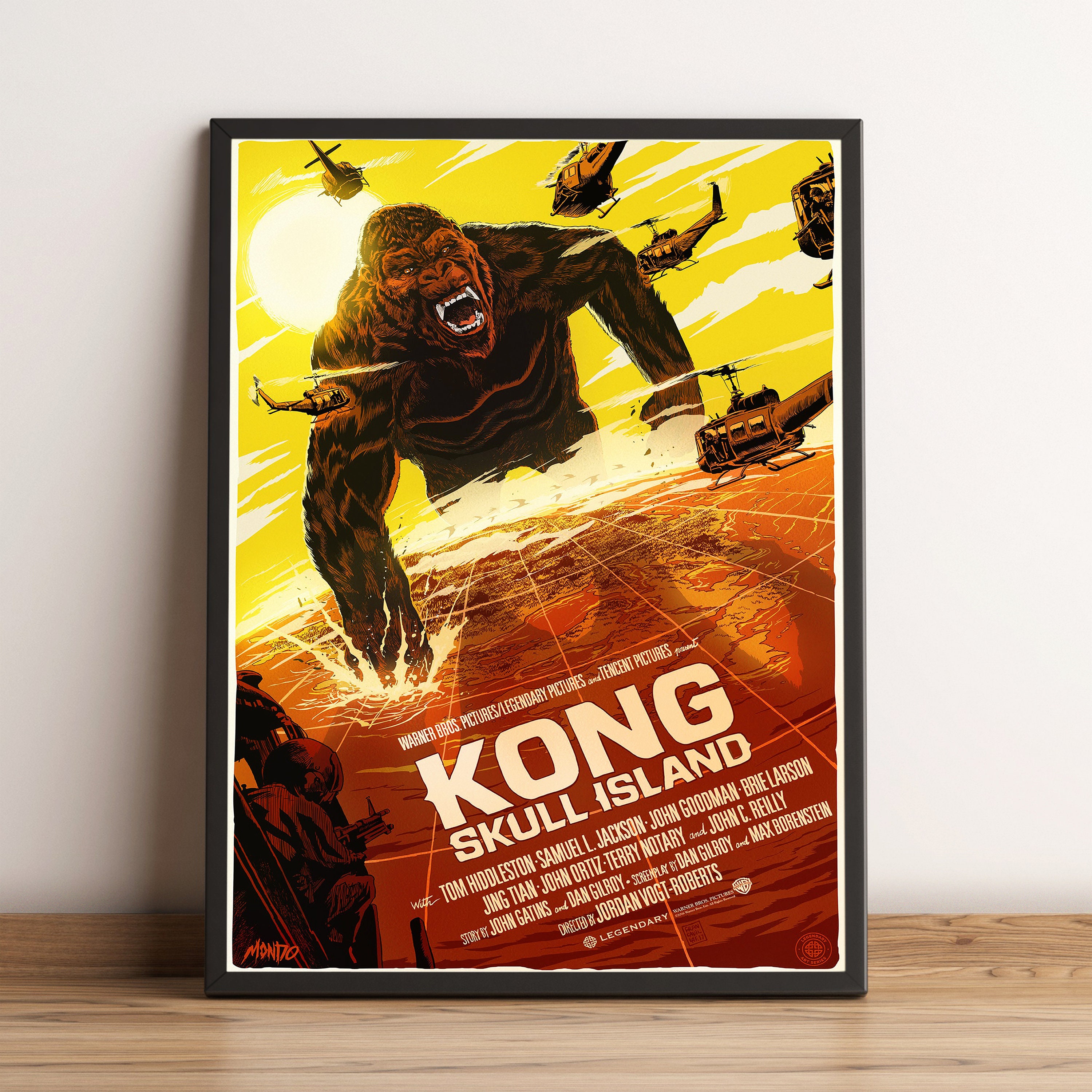 Kong Skull Island Poster, Brie Larson Movie Wall Art sold by Harriet ...