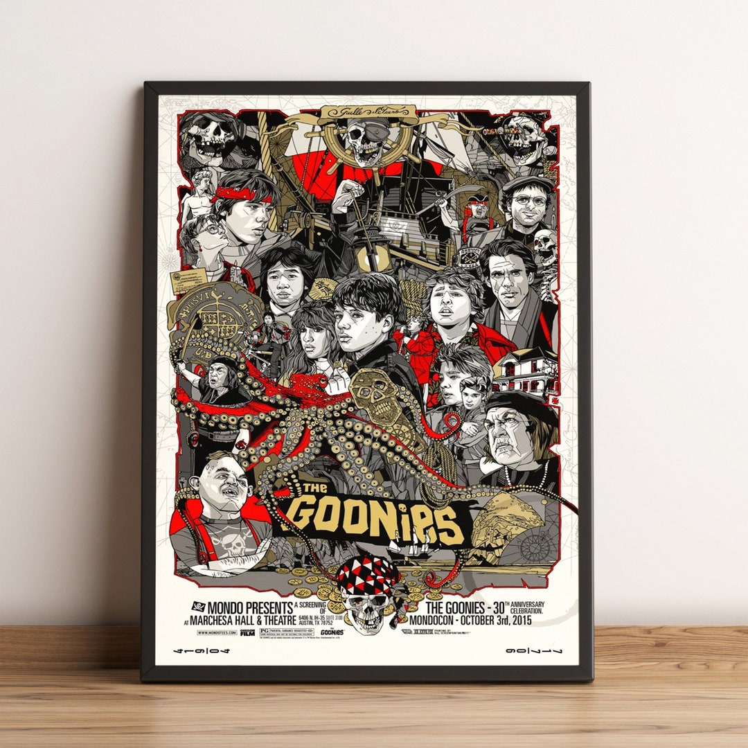 The Goonies Poster, Sean Astin Movie Wall Art, Josh Brolin Movie Print ...