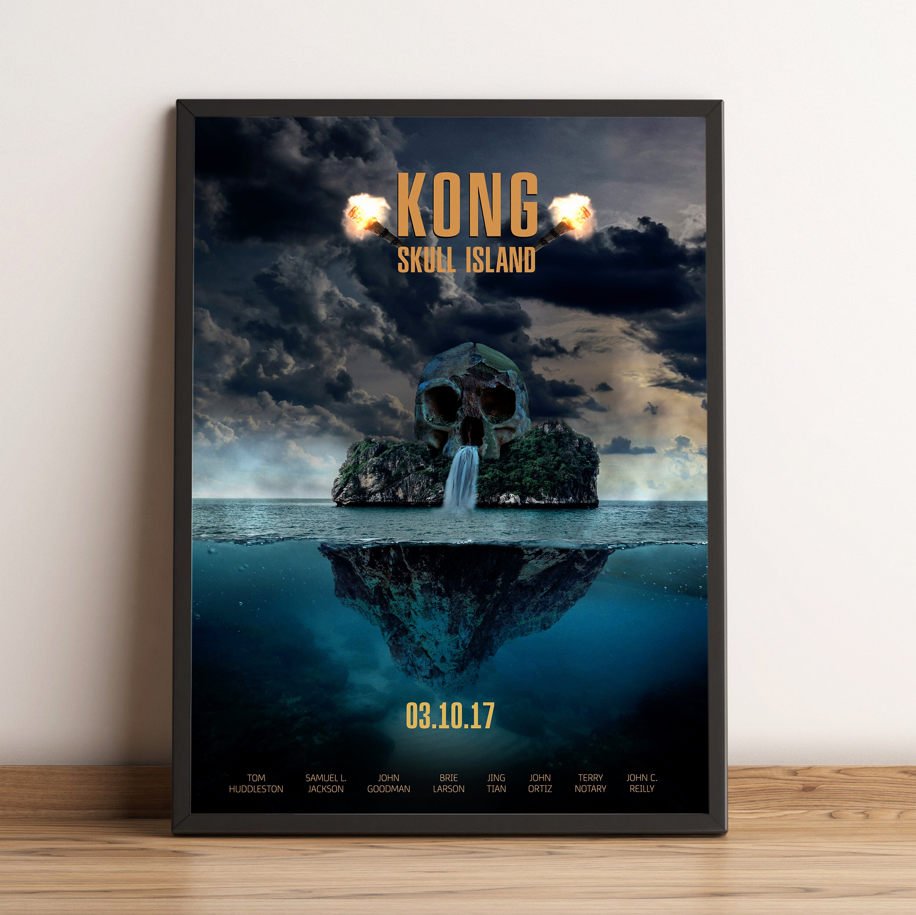 Kong Skull Island Poster, Brie Larson Movie Wall Art sold by Harriet ...