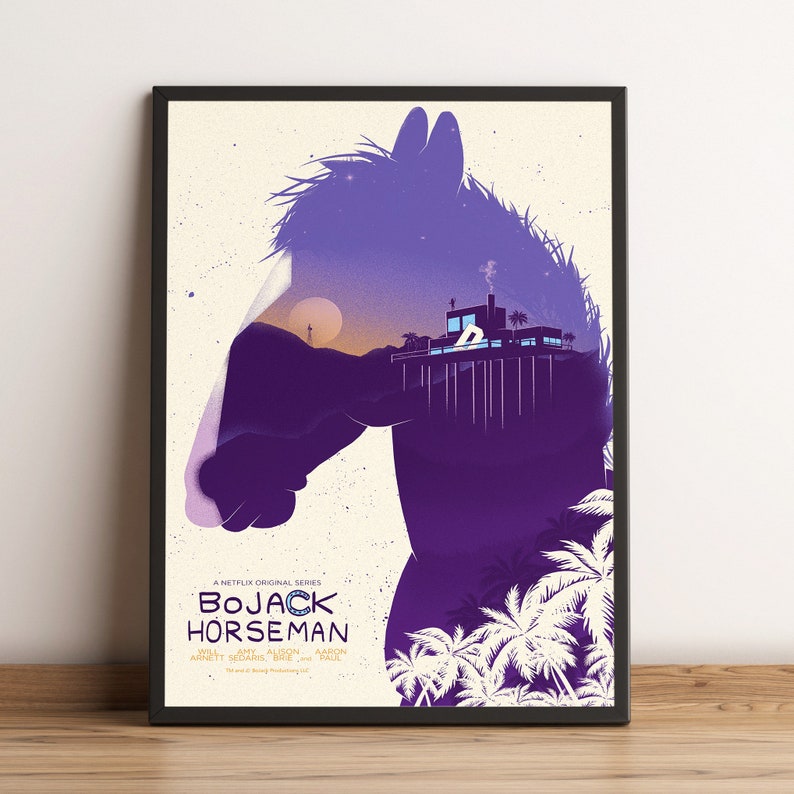 Bojack Horseman Poster, Will Arnett Wall Art, Tv Show Print, Best Gift for Tv Series Fans ...