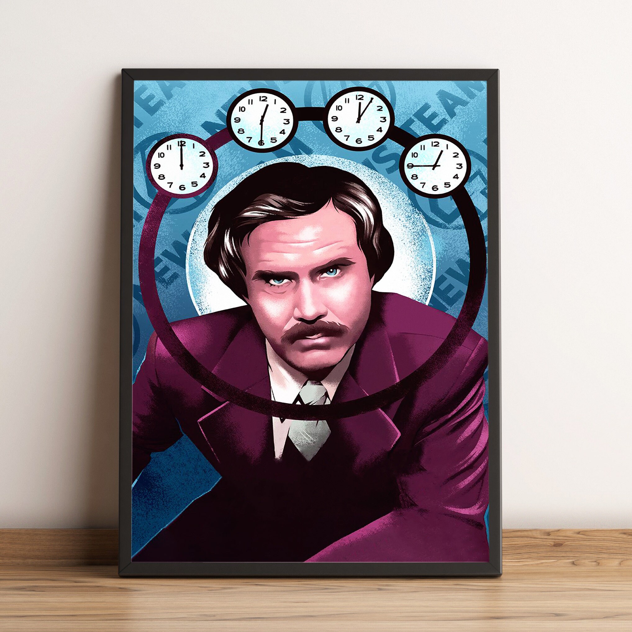 Anchorman Poster, Will Ferrell Wall Art, Ron Burgundy Movie Print, Best ...