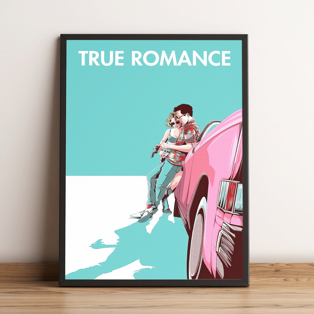 True Romance Poster, Christian Slater Wall Art, Quentin Tarantino Movie ...