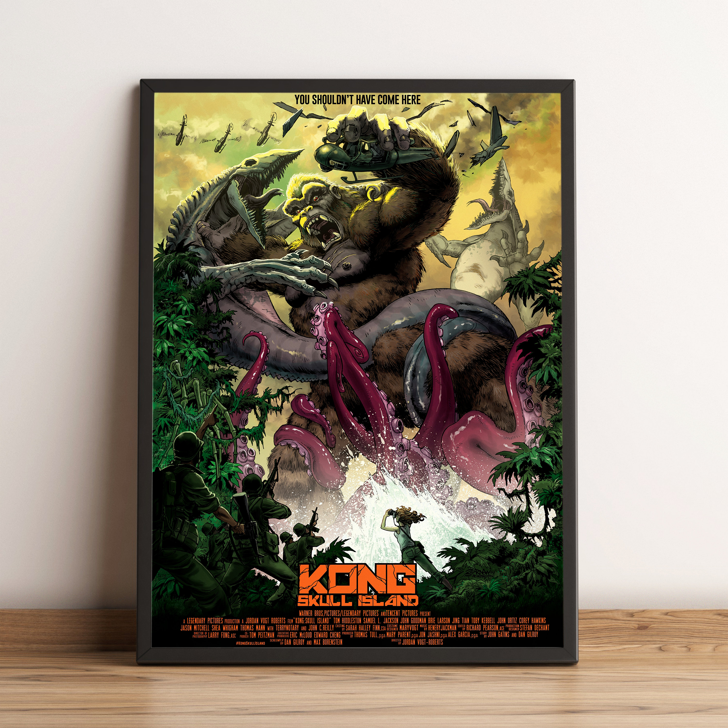 Kong Skull Island Poster, Brie Larson Movie Wall Art sold by Harriet ...