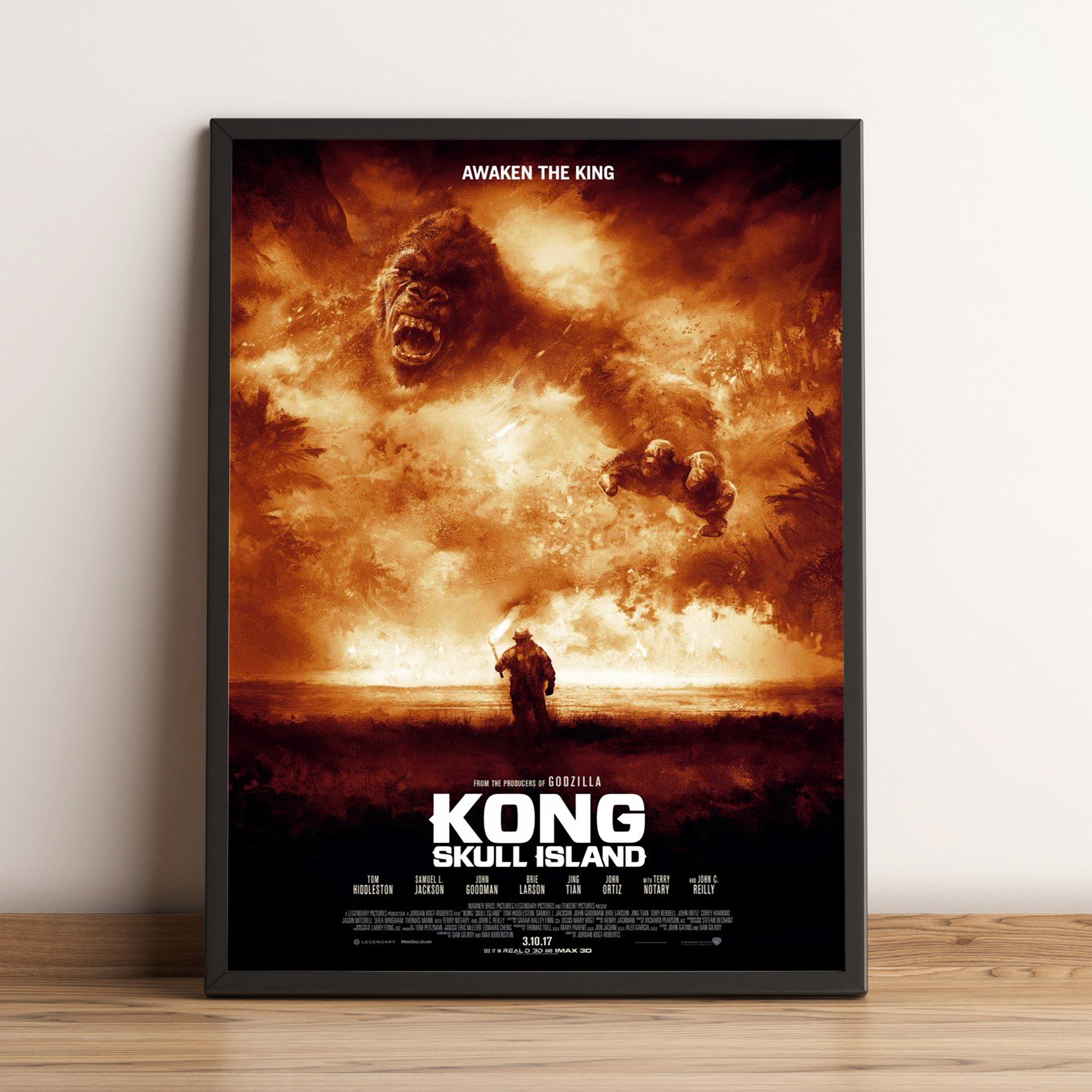 Kong Skull Island Poster, Brie Larson Movie Wall Art sold by Harriet ...