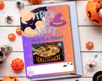 Halloween Gift Card Holder, Pop up Gift Card Holder, Spooky Treat, Boo ...