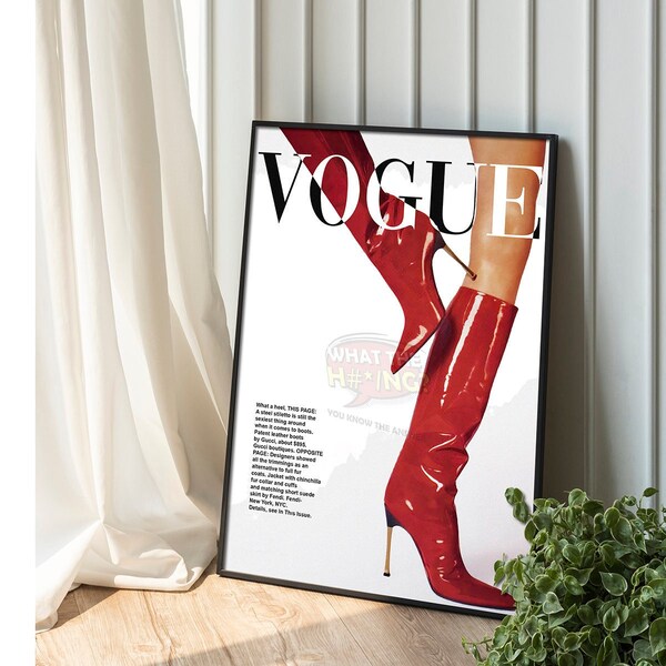 Vogue Canvas Wall Art - Etsy