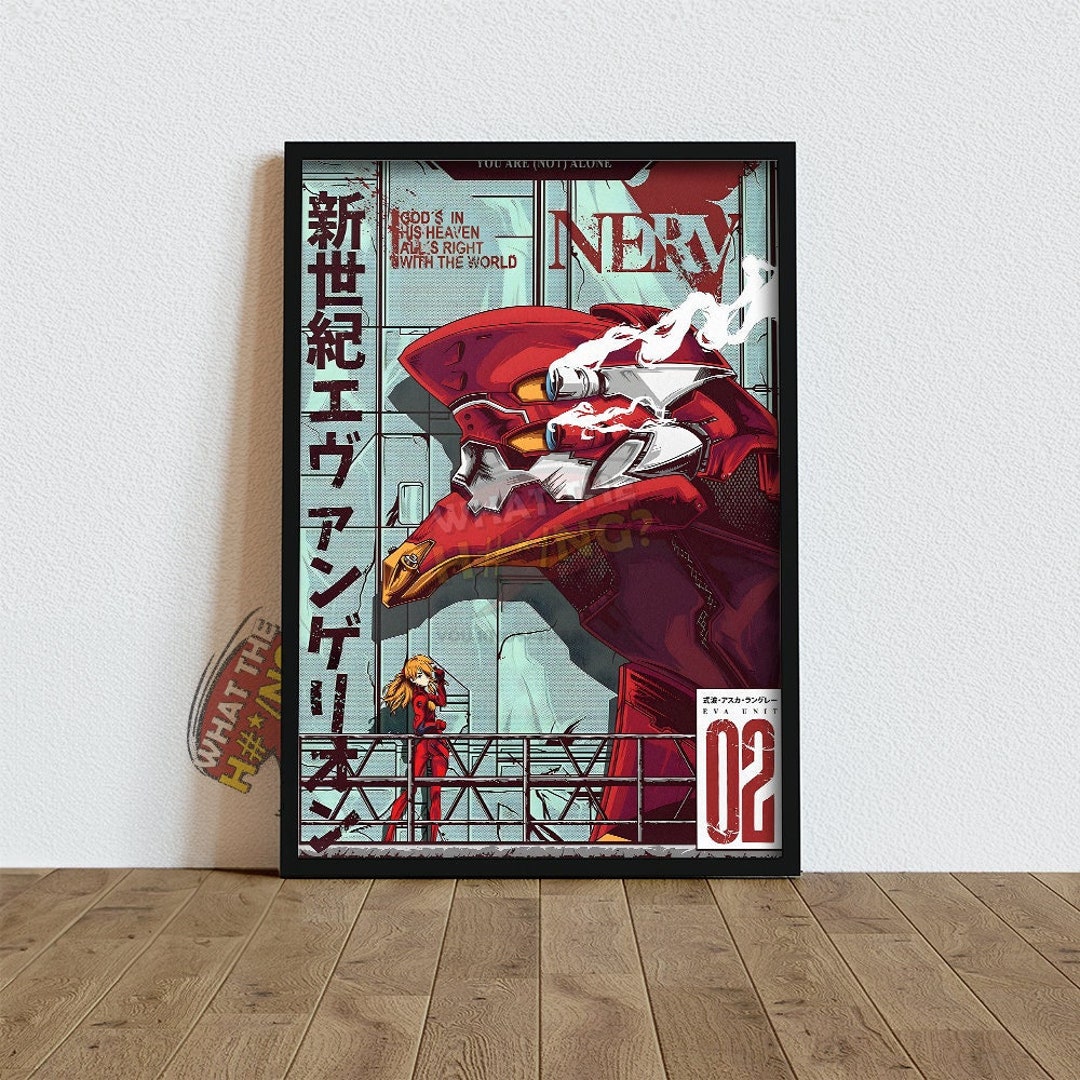 Neon Genesis Evangelion Anime Poster, Anime Print, Anime Gifts, Manga ...