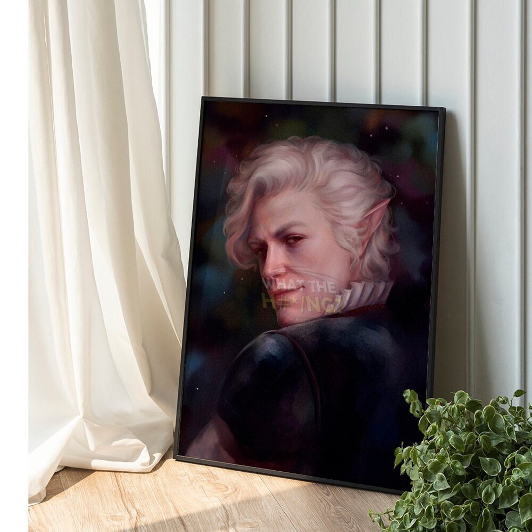 Astarion Art, Baldur's Gate 3 Canvas, Astarion Wall Decor, Astarion ...