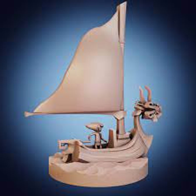 STL Link/zelda Boat* 3D File Anime Stl* 3D Model STL* 3D Printer Model ...