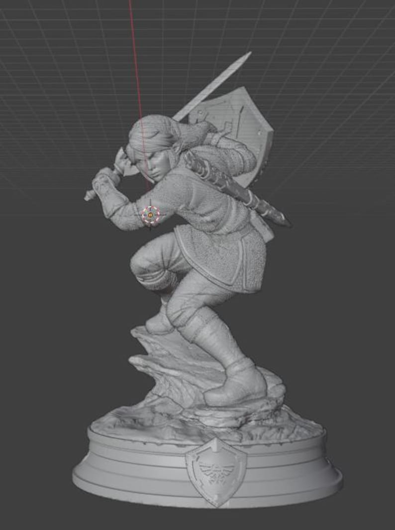 STL Link/zelda* 3D File Anime Stl* 3D Model STL* 3D Printer Model* STL ...