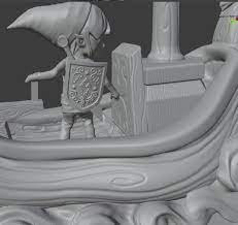 STL Link/Zelda Boat 3D File Anime Stl 3D Model STL Modelo de impresora ...