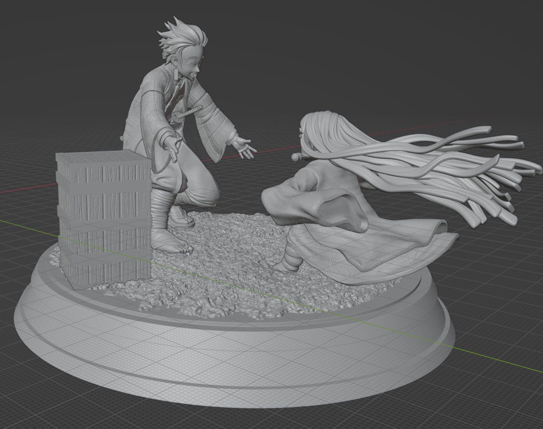 STL Tanjiro&nezuko* 3D File Anime Stl* 3D Model STL* 3D Printer Model ...