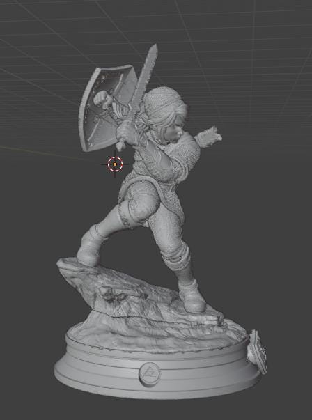STL Link/zelda* 3D File Anime Stl* 3D Model STL* 3D Printer Model* STL ...