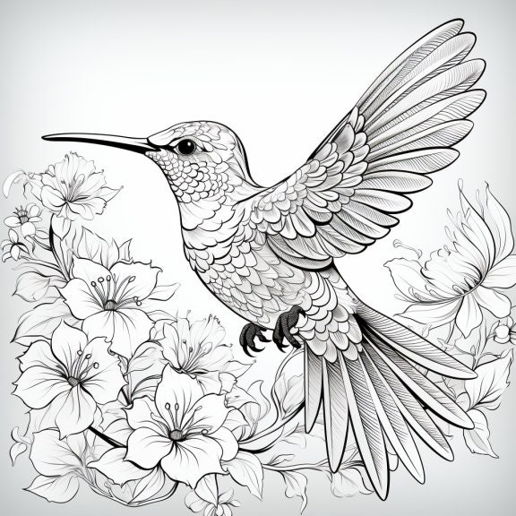 Set of 10 Detailed, Intricate, Bird Coloring Pages, Kids Coloring Pages ...