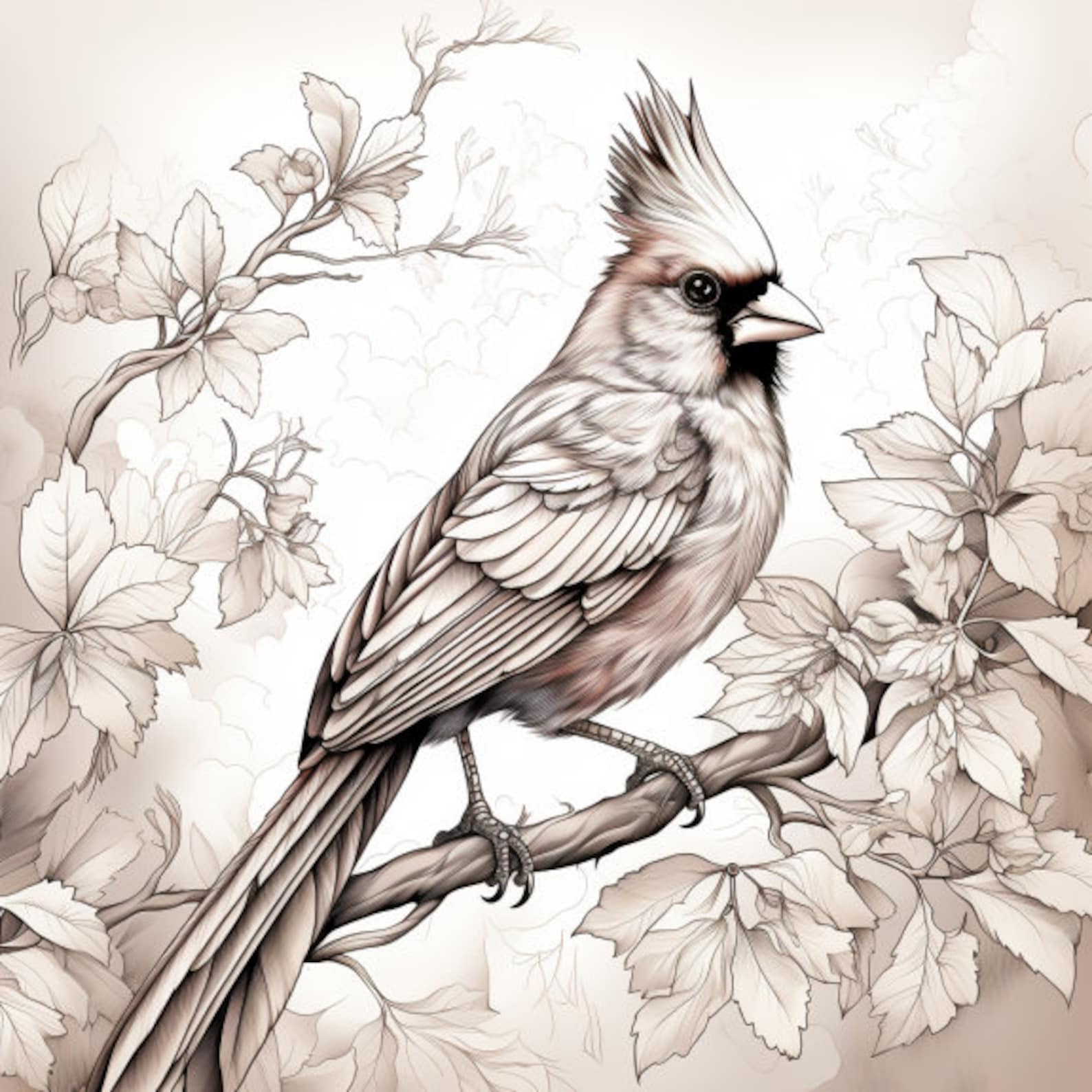 Set of 10 Detailed, Intricate, Bird Coloring Pages, Kids Coloring Pages ...