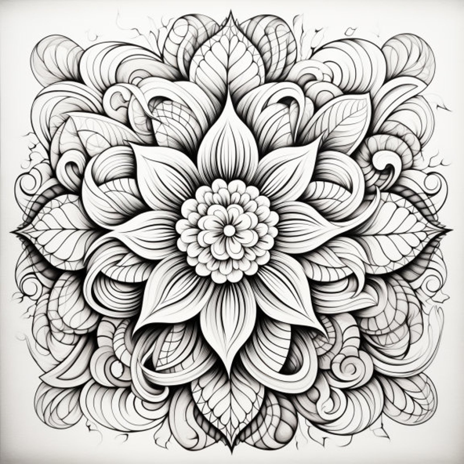 Set of 20 Mandala Coloring Pages, Adult Coloring Pages, Relaxation ...
