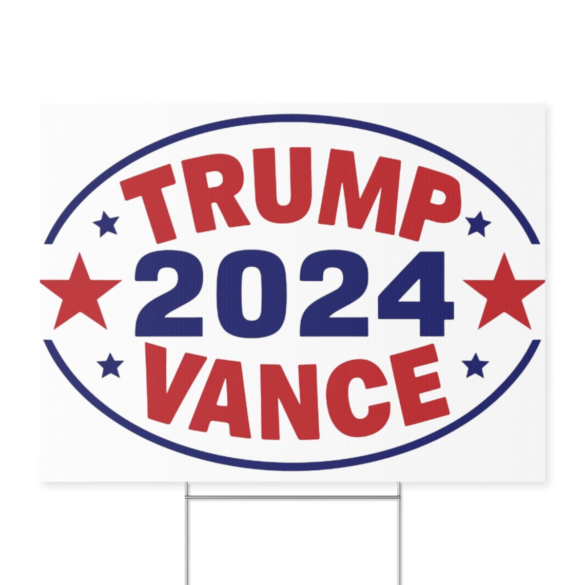 Trump Vance 2024 Yard Sign, 18 X 24 Horizontal, Double-sided Sign ...
