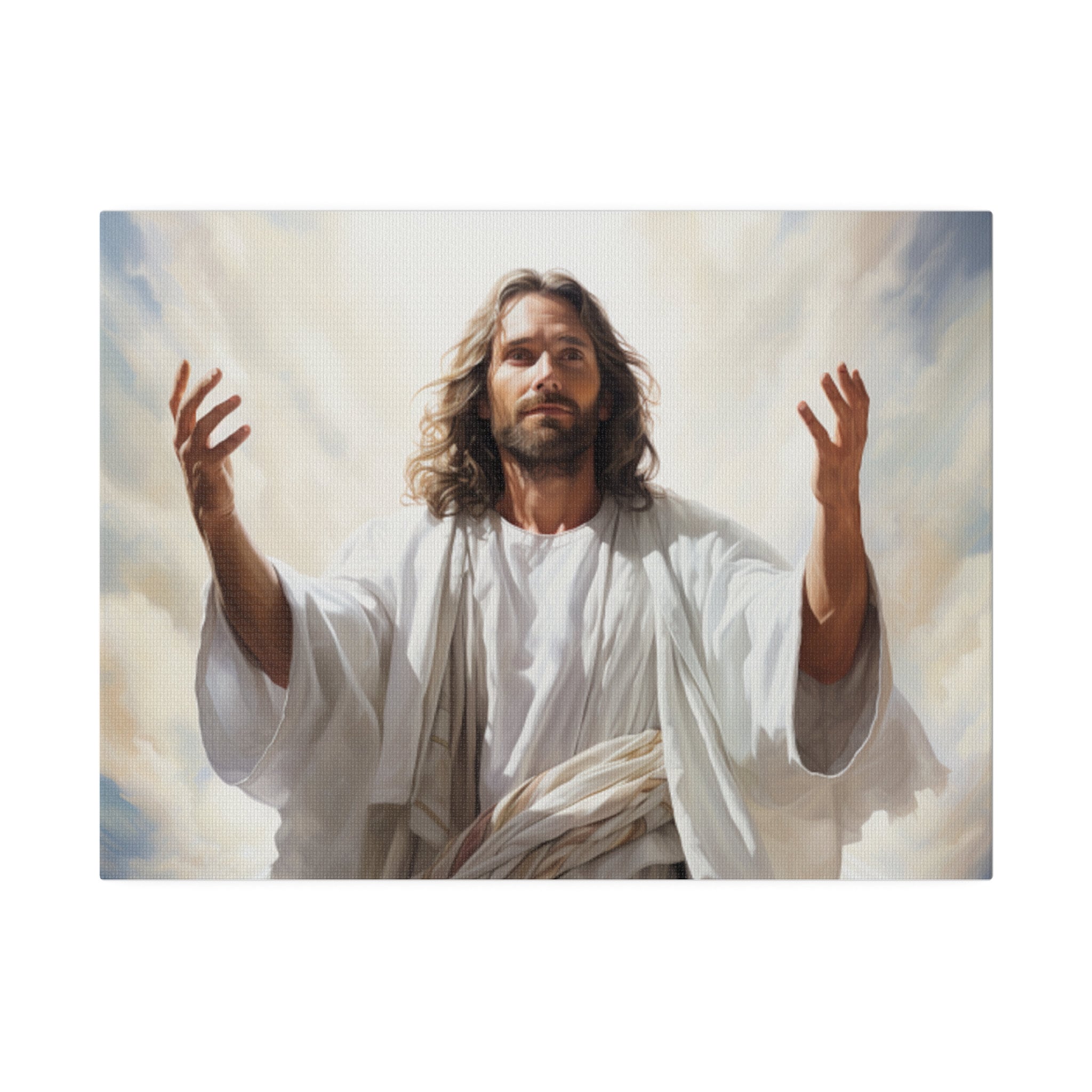 With Arms Wide Open, Beautiful Portrait of Jesus Christ With Arms ...
