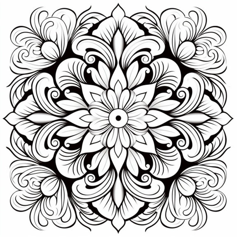 Zen Coloring Page - Etsy
