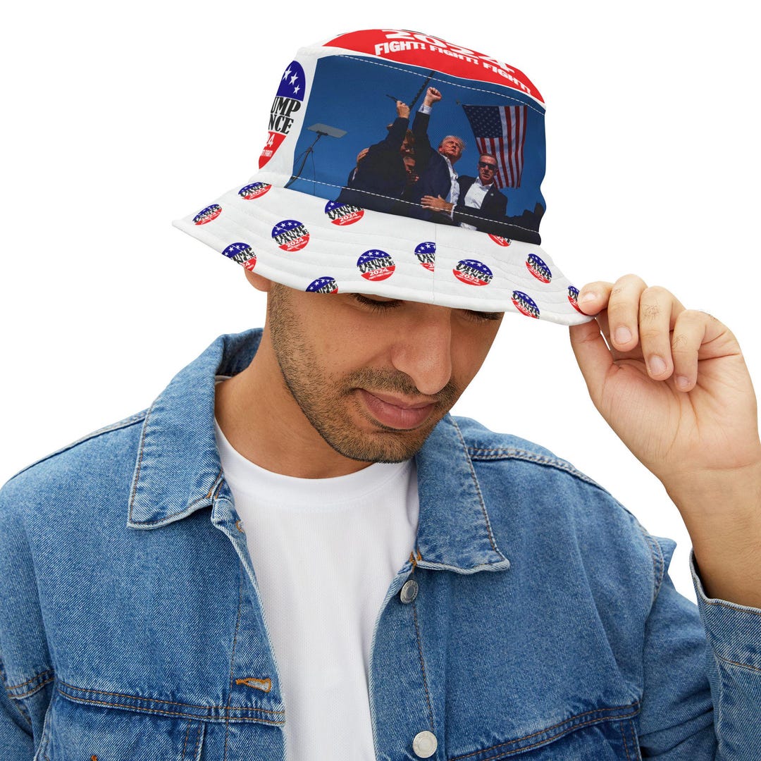 Trump Vance 2024 Fight Bucket Hat, GOP Hat, Trump Rally Hat, Giftable ...