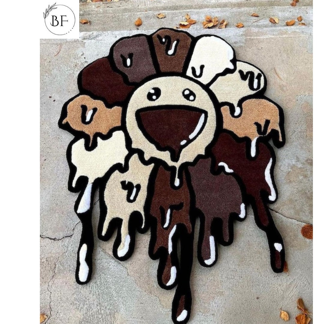 Hand Tufted Anime Rug 100% Wool Area Rug for Bedroom Aesthetic ...