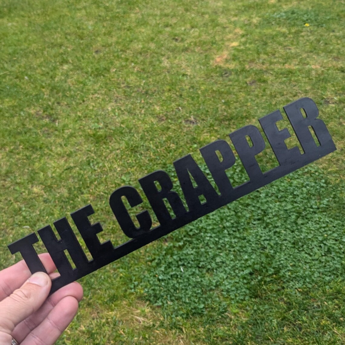 The Crapper Toilet Lavatory Sign Door Topper Man Cave Home Bar Decor ...