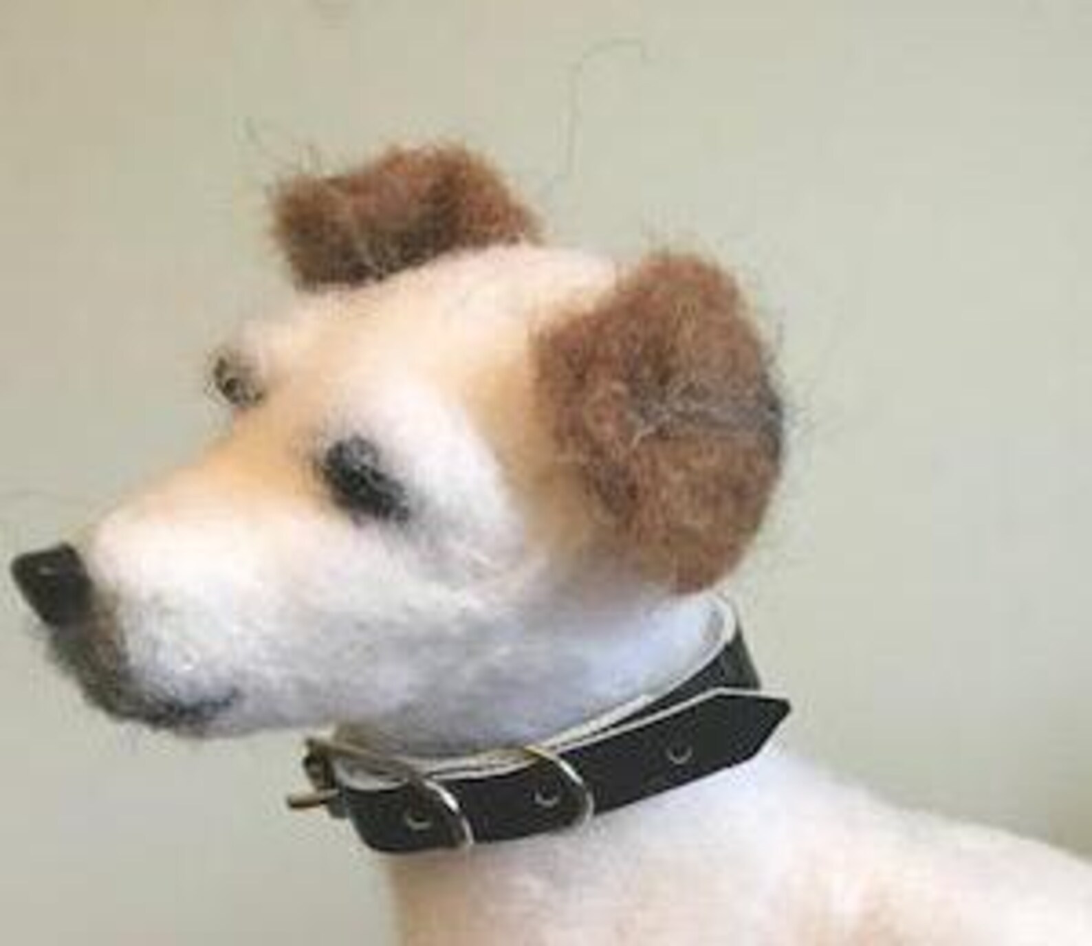 Custom Made , Realistic Dog Heads Felted on Hanging Disc. Completely ...