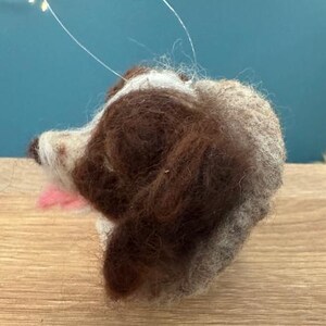 Custom Made , Realistic Dog Heads Felted on Hanging Disc. Completely ...