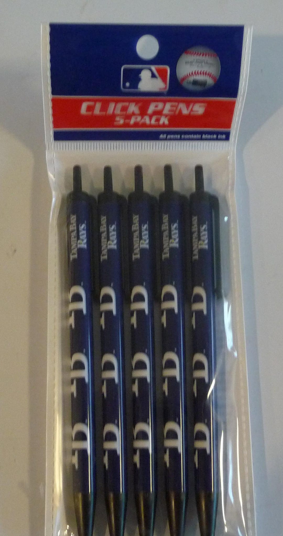 Tampa Bay Rays Baseball 5-packs Pens Black Ink - Etsy