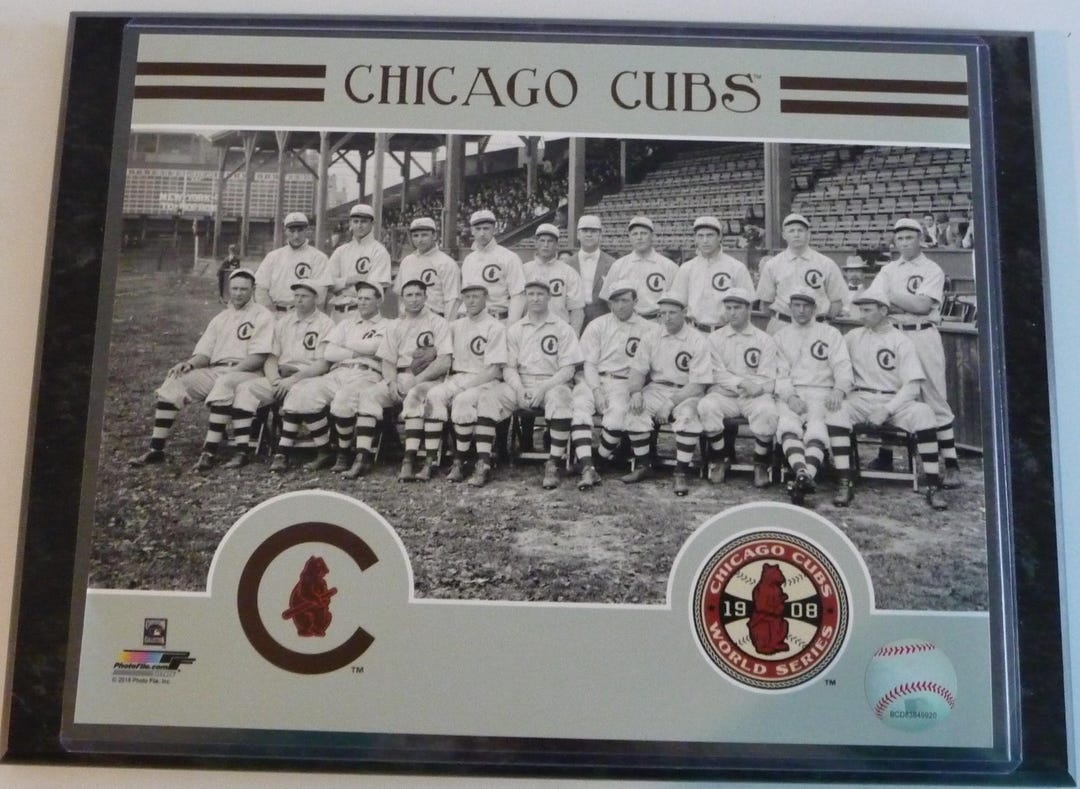 Chicago Cubs 1908 World Series Champions Team Photo Collectible "8 X ...