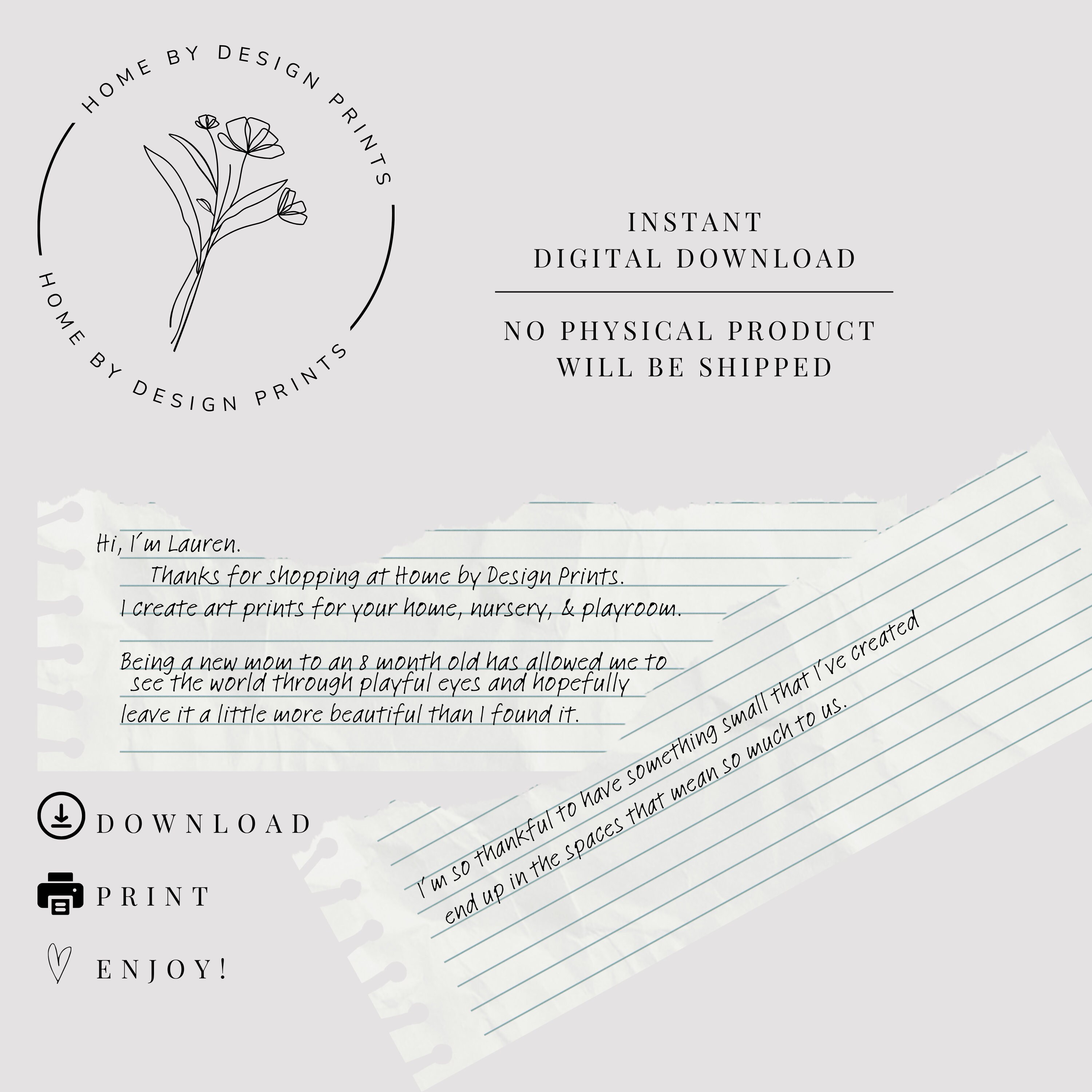 Bible Alphabet PRINTABLE Nursery Wall Art, Bible Playroom Decor, Kids ...