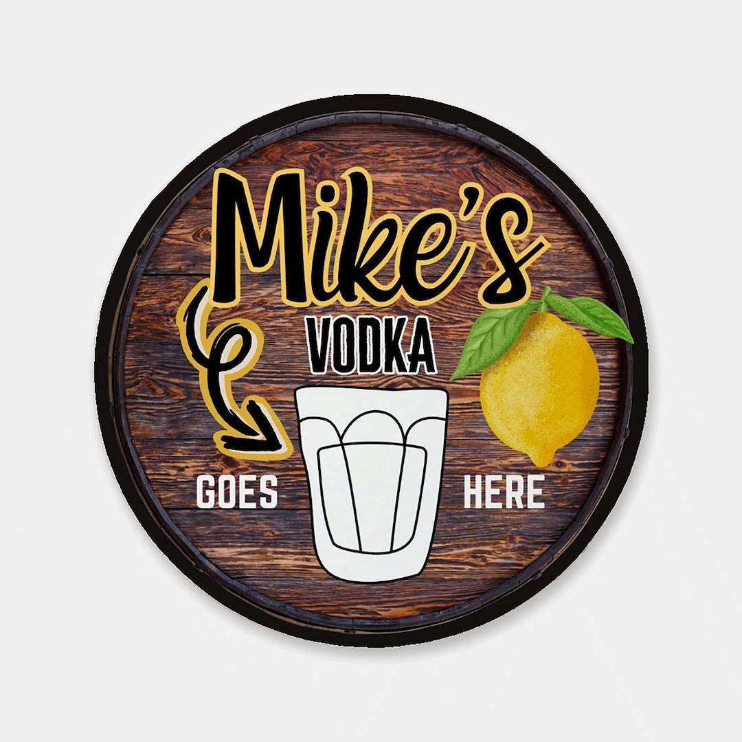 Personalized Vodka Lovers Dad Gifts | Funny Drink Goes Here Coaster Set ...