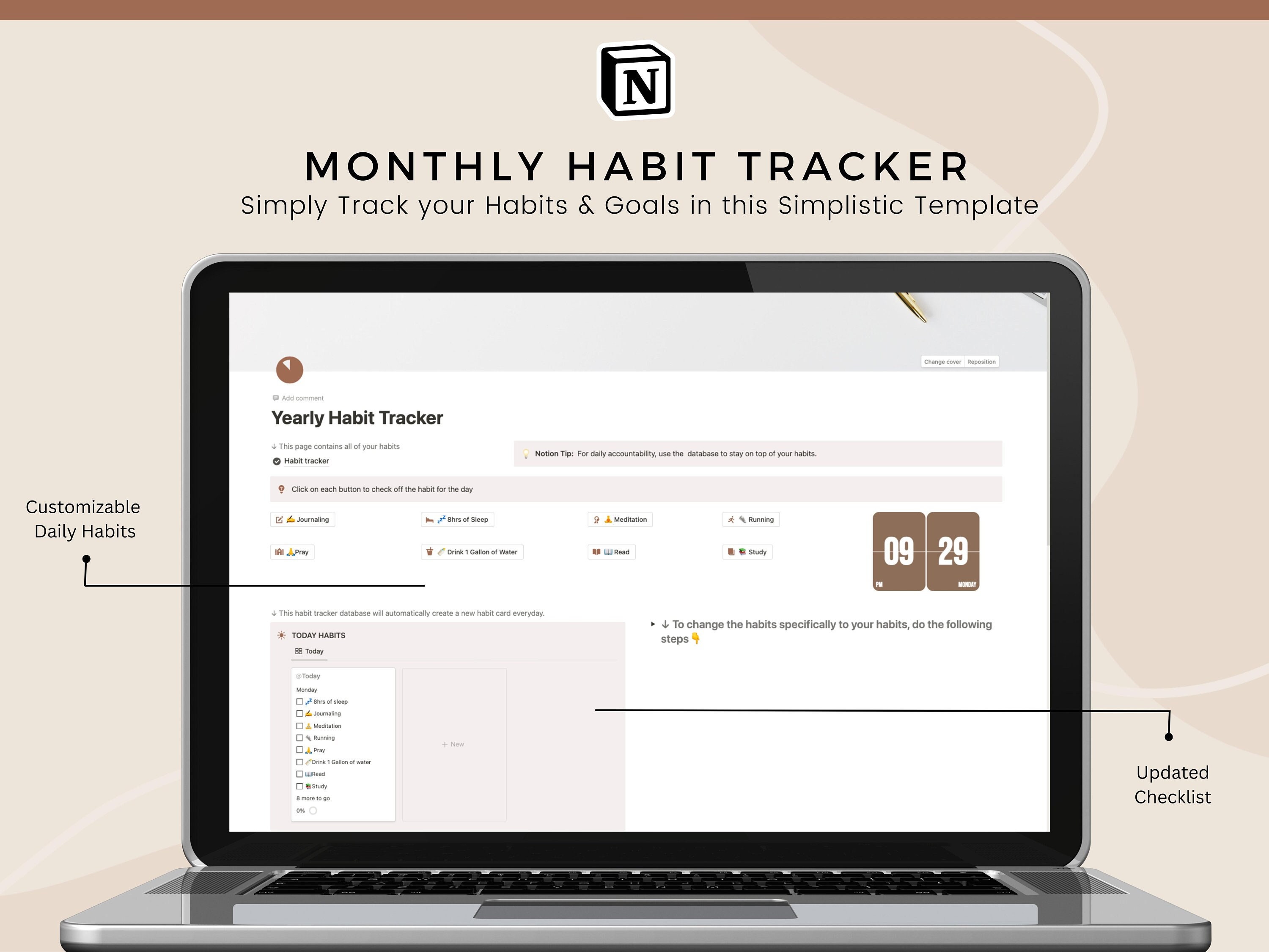 Ultimate Habit Tracker | Notion Template | Notion Goal Tracker | Notion ...