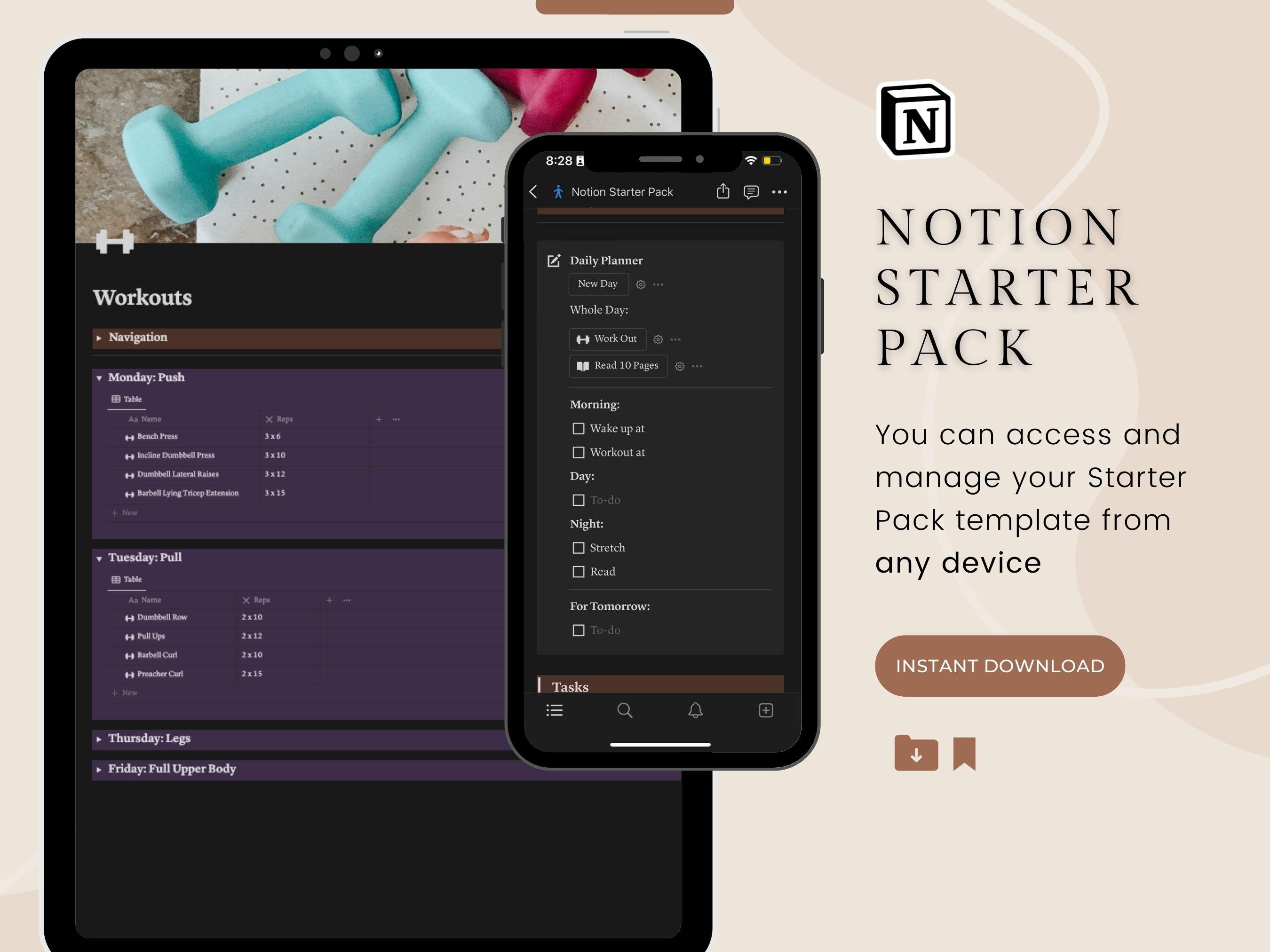 Notion Starter Pack Notion Template Notion Business, Personal Life ...