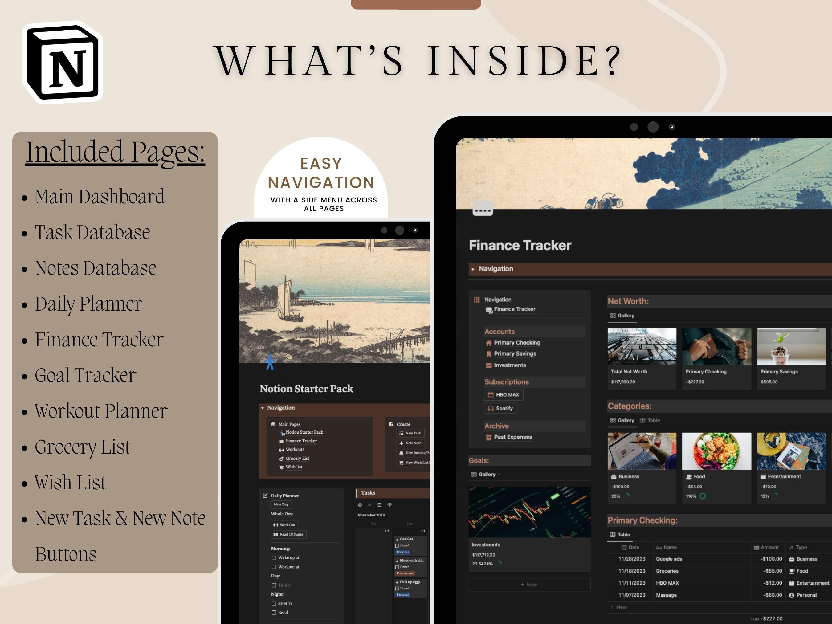 Notion Starter Pack | Notion Template | Notion Business, Personal Life ...